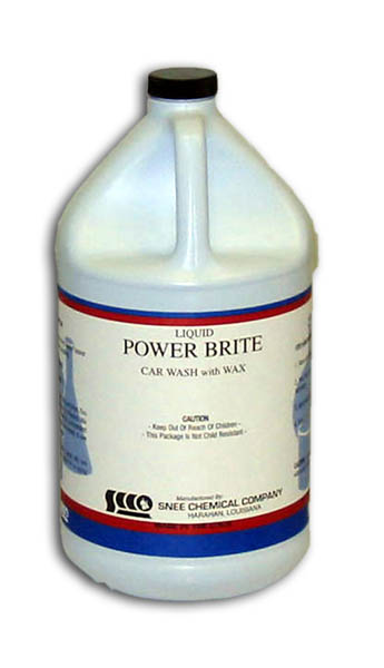 Power Brite Car Wash with Wax, 4 gal case Snee Industrial Wholesale ...